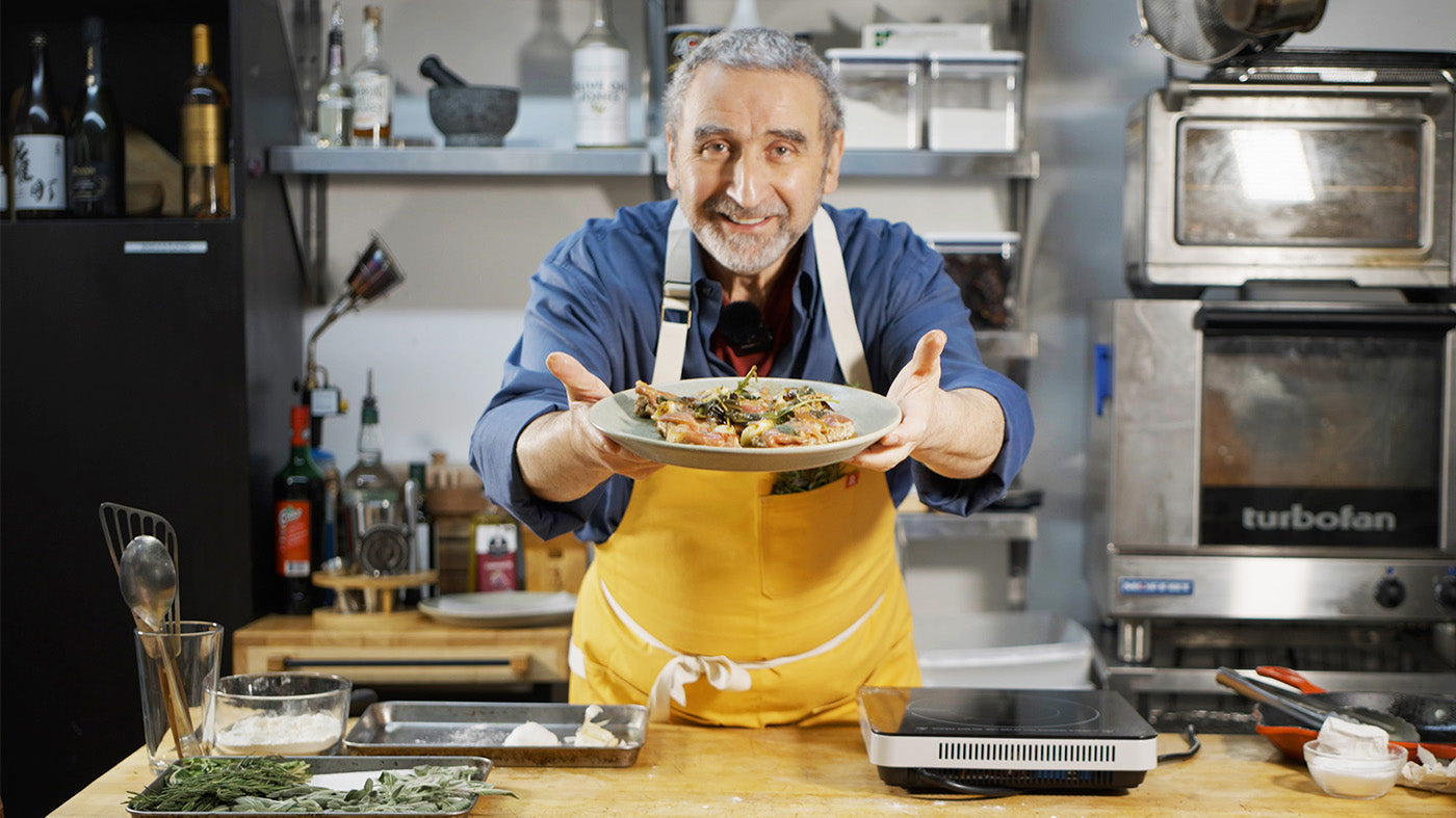 Chef Cesare Casella's Saltimbocca alla Romana with Prosciutto and Pork