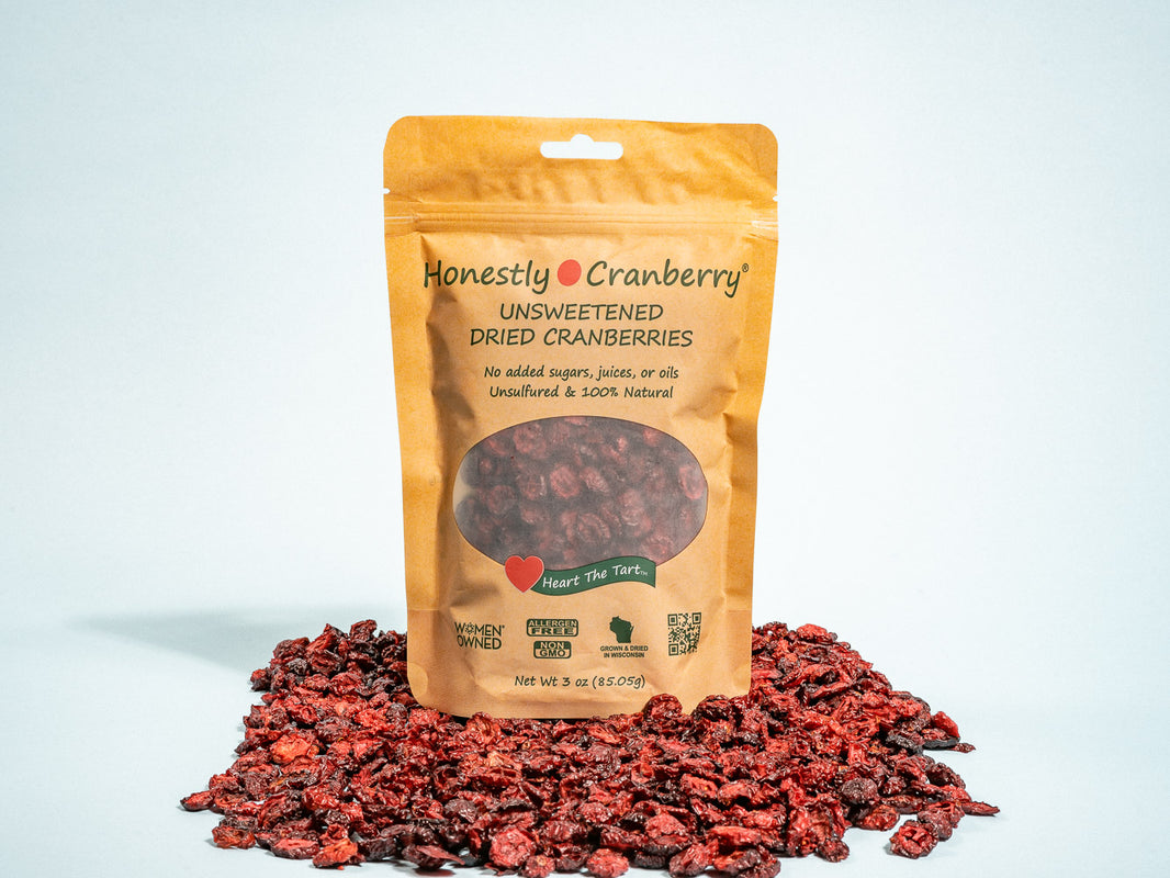 Unsweetened Dried Cranberries - Honestly Cranberry