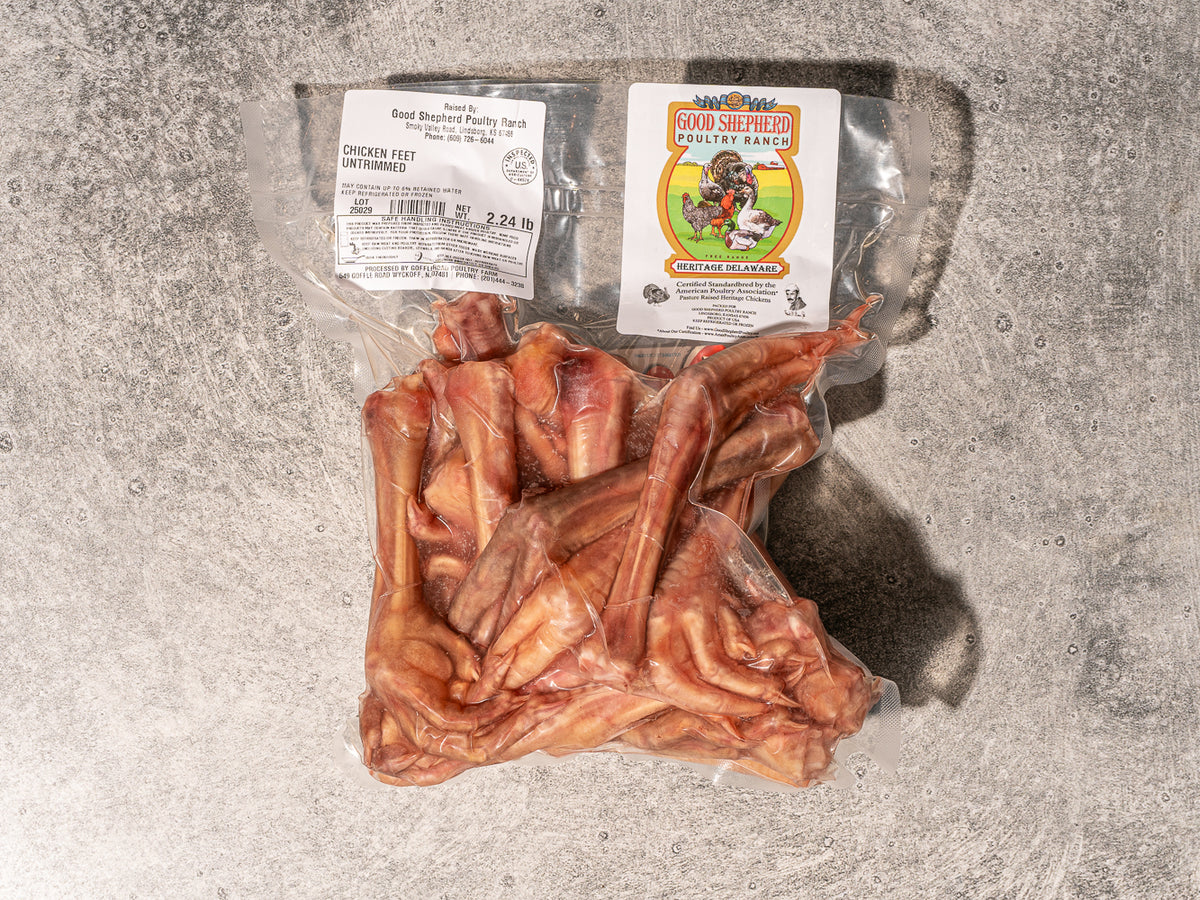 Heritage Chicken Feet, raised by Good Shepherd Ranch