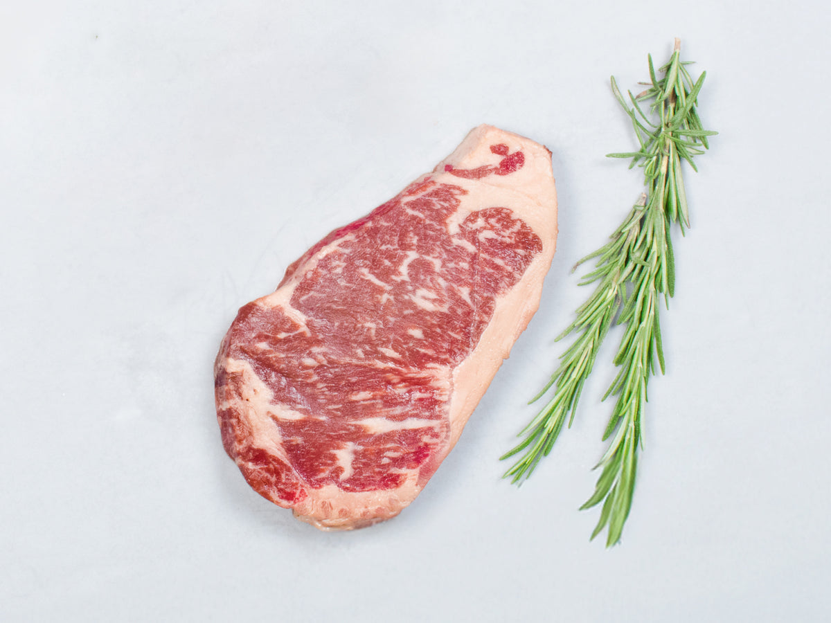 Akaushi Wagyu NY Strip Steaks | Heritage Foods