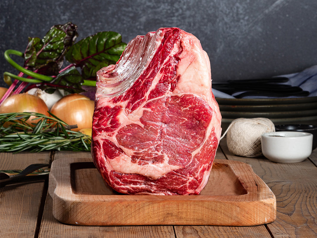 Wagyu Bone-in Standing Ribeye Roast | Heritage Foods