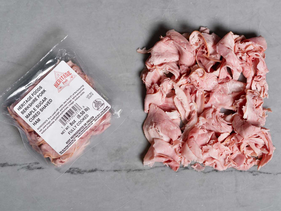 Shaved Heritage Deli Ham, 8 oz packs — Maple sugar cured and shaved for ...
