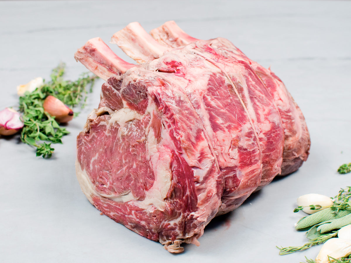 Wagyu Bone-in Standing Ribeye Roast | Heritage Foods
